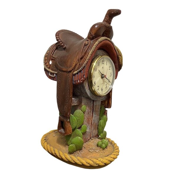 Other | Vintage Apsit Bros Of Calif Rare Saddle Western Cowboy Clock Usa Santa Fe | Poshmark